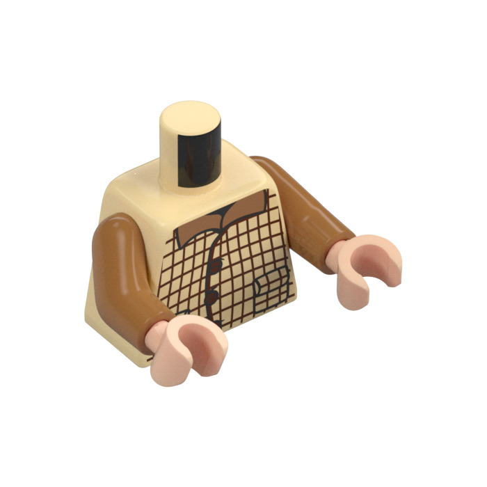 LEGO Tan Mr. Proudfoot Minifig Torso (973) | Brick Owl - LEGO Marketplace