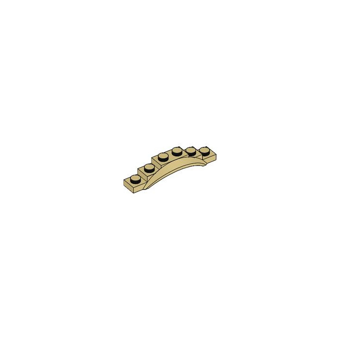 LEGO Tan Mudguard Plate 1 x 6 with Edge (4925 / 62361) | Brick Owl ...