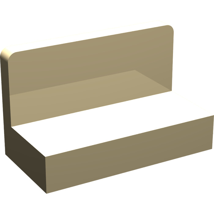 LEGO Tan Panel 1 x 2 x 1 with Rounded Corners (4865 / 26169) | Brick ...