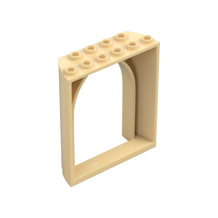LEGO Tan Panel 2 x 6 x 6.5 with Arch (35565) | Brick Owl