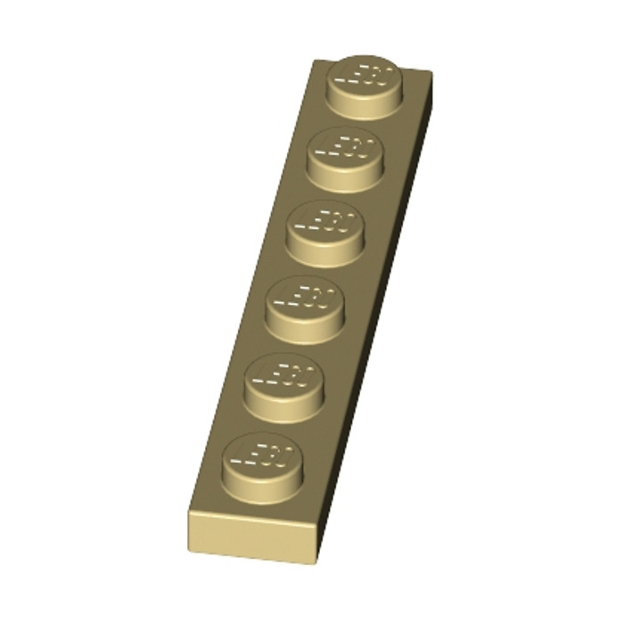 LEGO Tan Plate 1 x 6 (3666) | Brick Owl - LEGO Marketplace