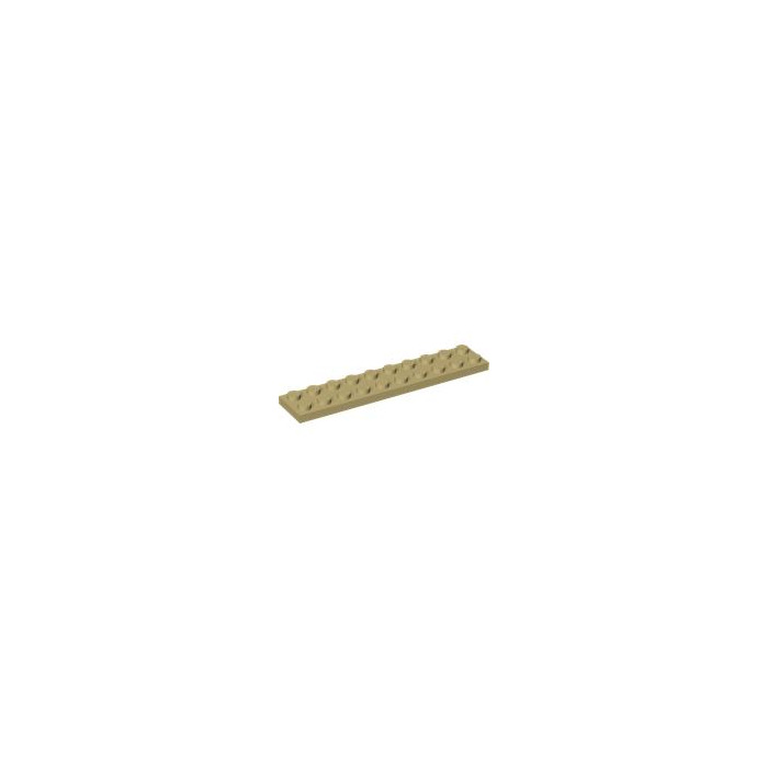 LEGO Tan Plate 2 x 10 (3832) | Brick Owl - LEGO Marketplace
