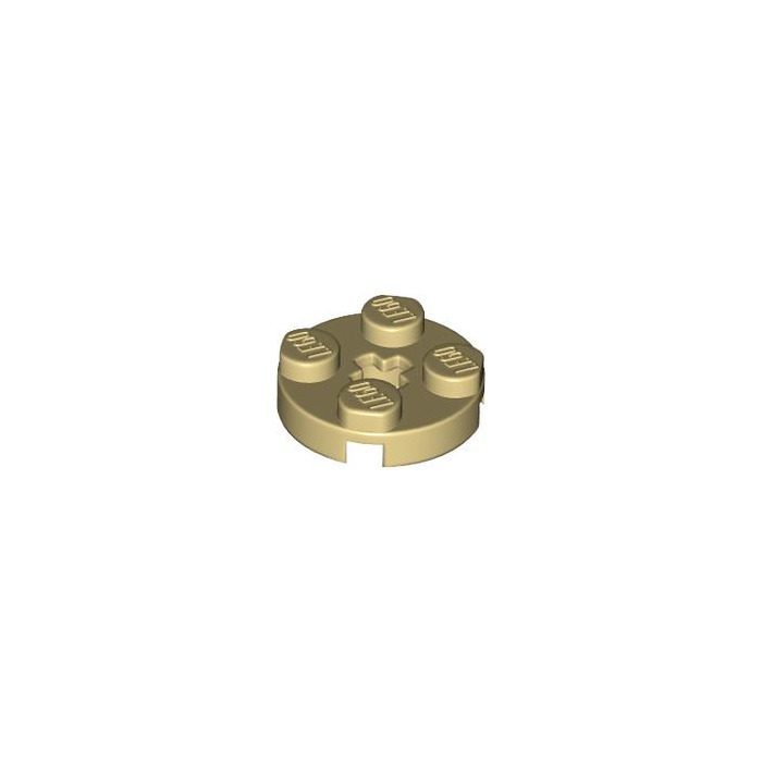 LEGO Tan Plate 2 x 2 Round with Axle Hole (4032) | Brick Owl