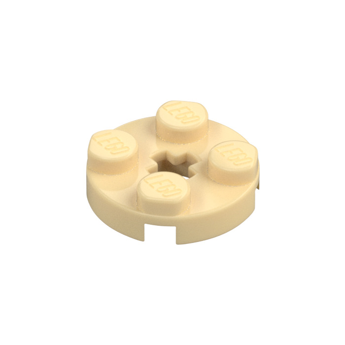 LEGO Tan Plate 2 x 2 Round with Axle Hole (4032) | Brick Owl