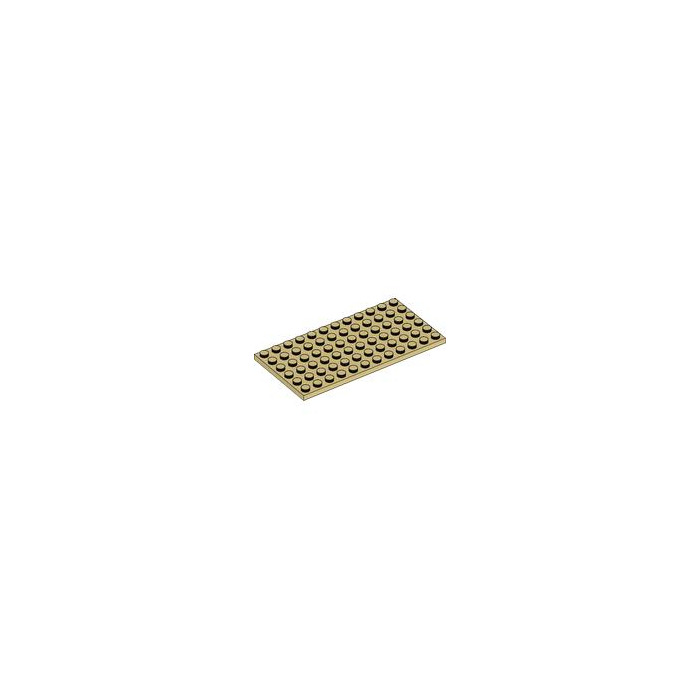 LEGO Tan Plate 6 x 12 (3028) | Brick Owl - LEGO Marketplace