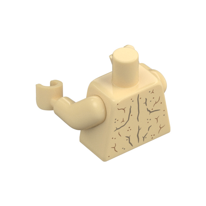 LEGO Tan Sandman with Full Sand Form Minifig Torso (973) | Brick Owl