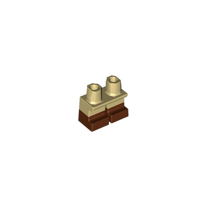 LEGO Short Legs with Reddish Brown Lower Legs (37679 / 41879) | Brick ...