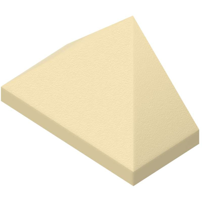 LEGO Tan Slope 1 x 2 (45°) Triple with Inside Bar (3048 / 51974 ...