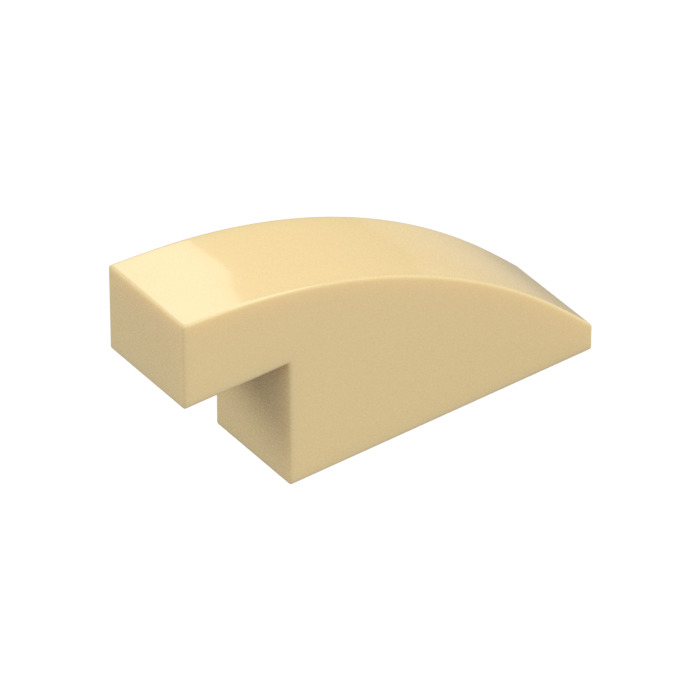 LEGO Tan Slope 1 x 4 x 1.3 Curved (3573) | Brick Owl