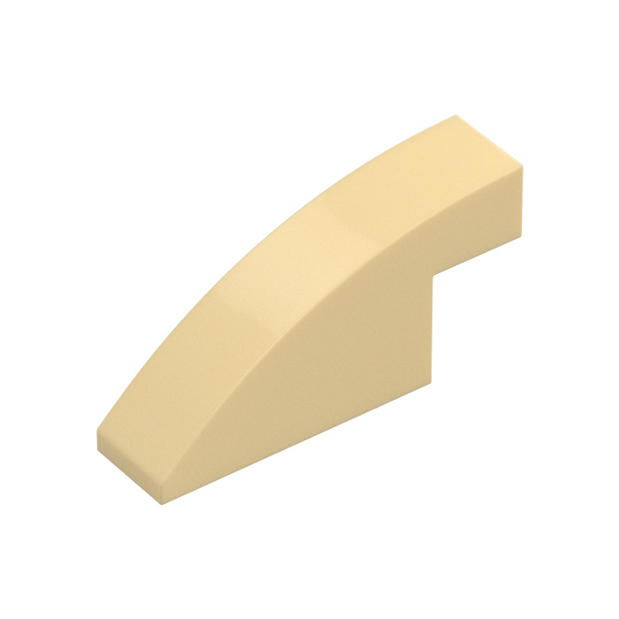LEGO Tan Slope 1 x 4 x 1.3 Curved (3573) | Brick Owl