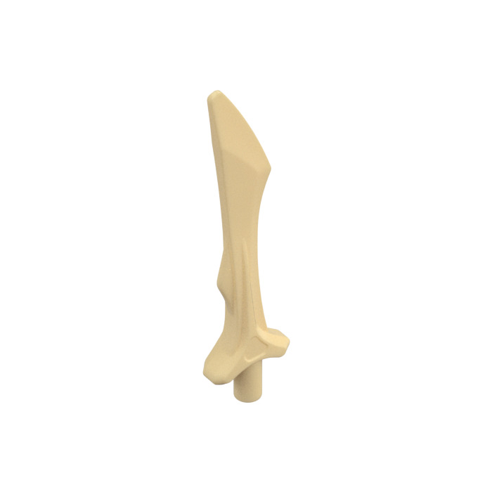 LEGO Tan Sword Blade with Bar and Spike on Side with Marbled Flat ...