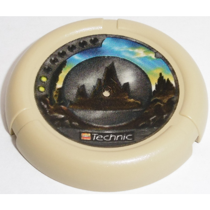 LEGO Tan Technic Bionicle Weapon Throwing Disc with Rock and Persons ...