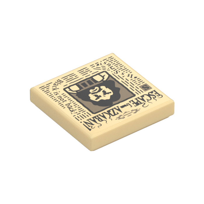 LEGO Tan Tile 2 x 2 with ‘ESCAPE from AZKABAN!’ and Sirius Black with ...