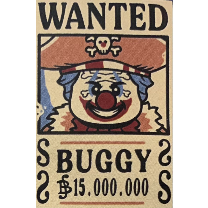 LEGO Tile 2 x 3 with Buggy Wanted Poster 15.000.000 Berry (26603 ...