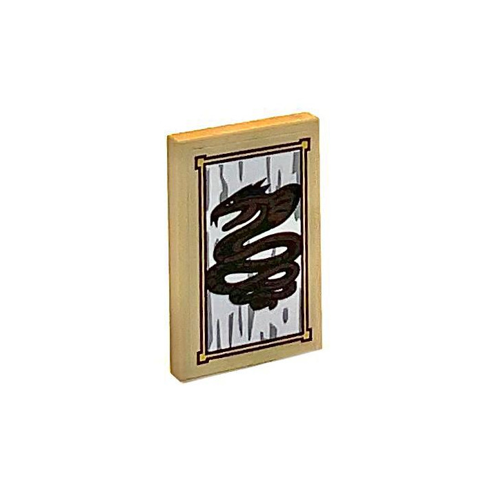 LEGO Tile 2 x 3 with Painting of the Great Devourer Sticker (26603 ...