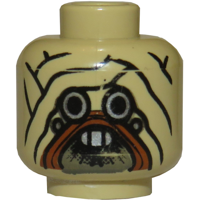 LEGO Tan Tusken Raider Head (3626) | Brick Owl - LEGO Marketplace