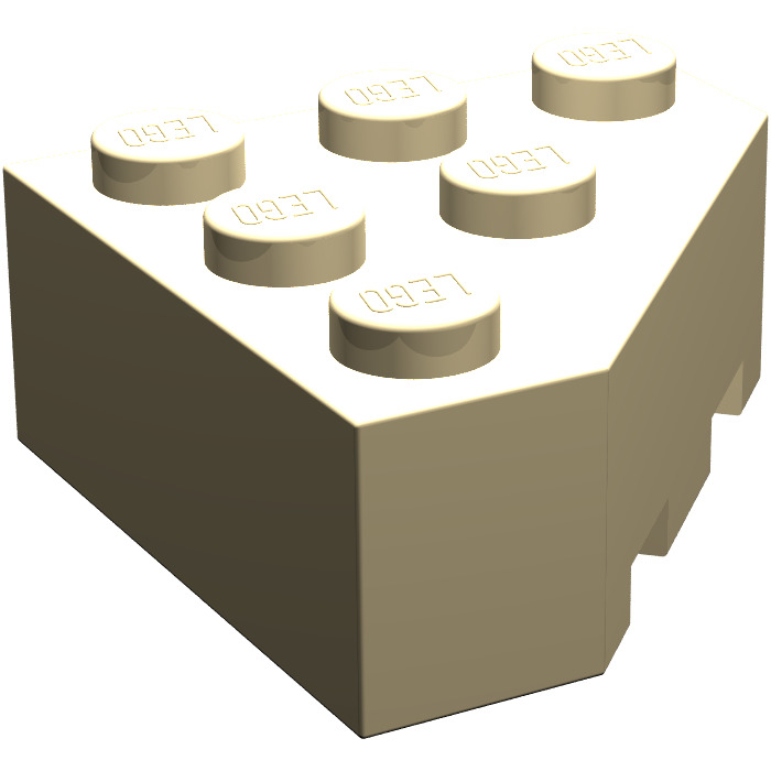 LEGO Tan Wedge Brick 3 x 3 without Corner (30505) | Brick Owl - LEGO ...