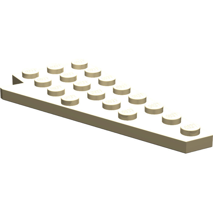 LEGO Tan Wedge Plate 4 x 8 Wing Right with Underside Stud Notch (3934 / ...