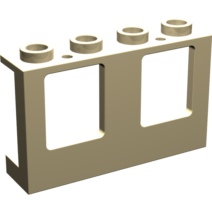 LEGO Window Frame 1 x 4 x 2 with Solid Studs (4863) | Brick Owl - LEGO ...