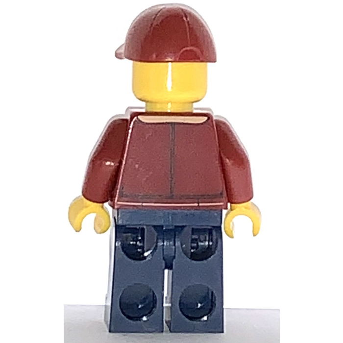 LEGO Taxi Driver with Dark Red Jacket and Cap Minifigure | Brick Owl ...
