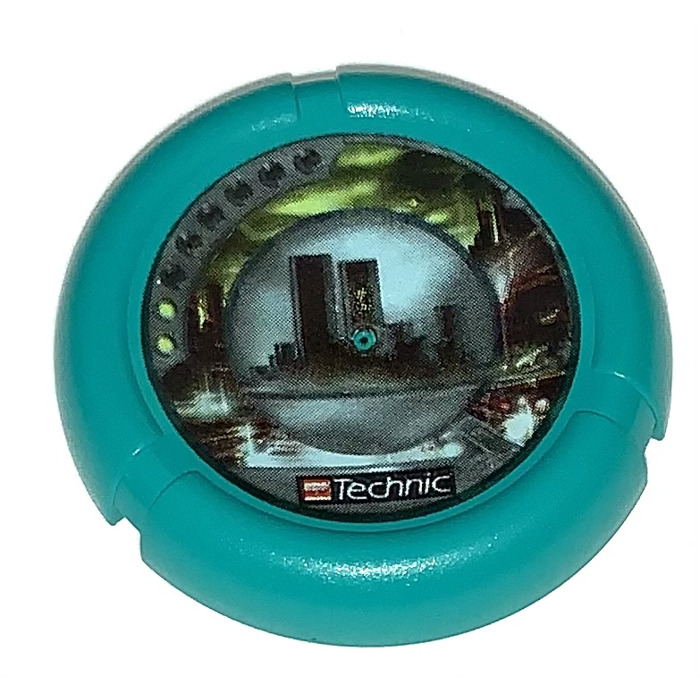 LEGO Technic Bionicle Weapon Throwing Disc with City, 2 Pips (32533 / ...