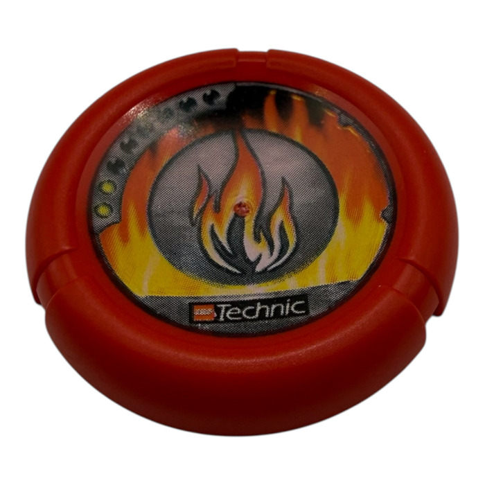 LEGO Technic Bionicle Weapon Throwing Disc with Fire, 2 Pips, Flame ...