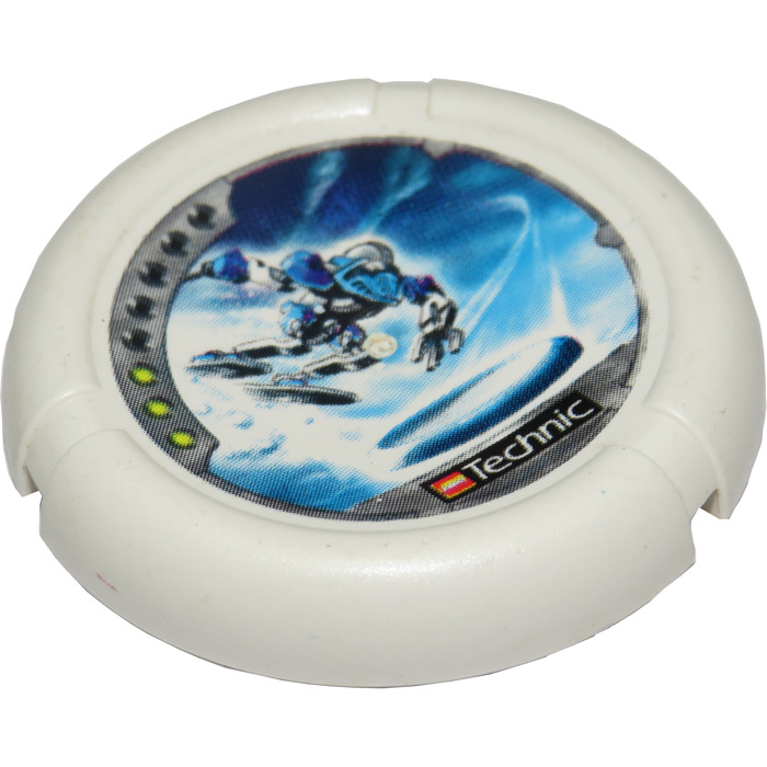 LEGO Technic Bionicle Weapon Throwing Disc with Ice, 3 Pips, Ski Logo ...