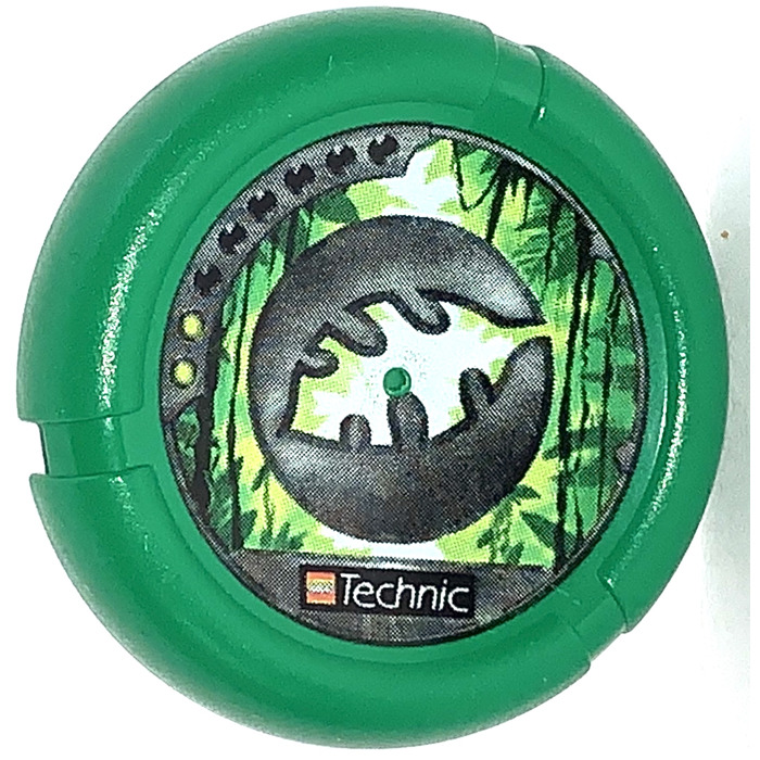 LEGO Technic Bionicle Weapon Throwing Disc with Jungle, 2 Pips, Leaf ...