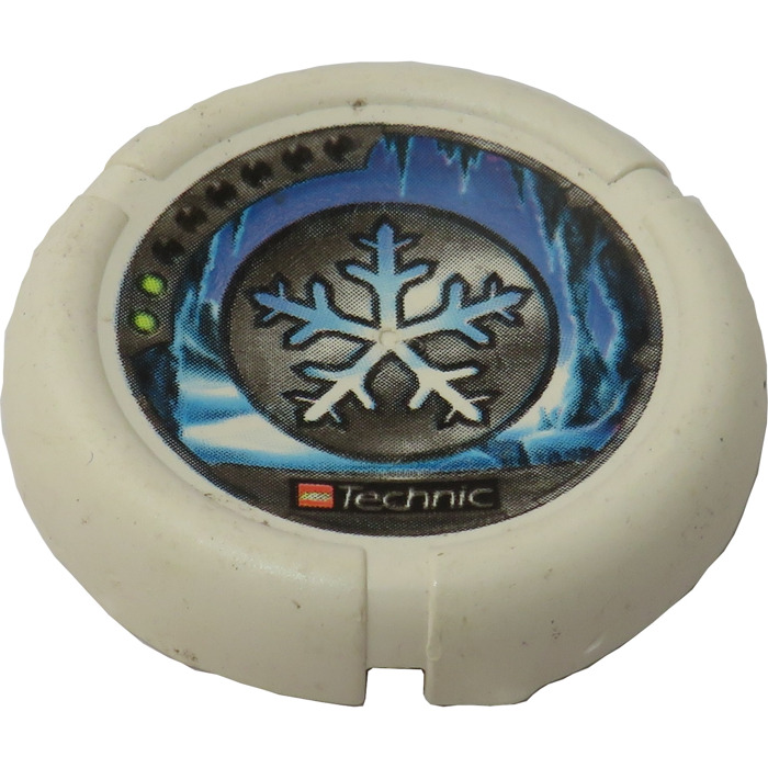 LEGO Technic Bionicle Weapon Throwing Disc with Snowflake (32171 / ...