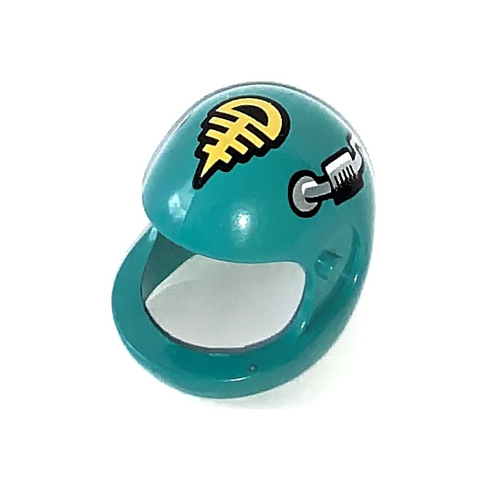 LEGO Technic Figure Crash Helmet with Yellow and Pipe (2715 / 83328 ...