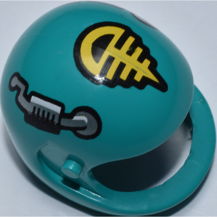 LEGO Technic Figure Crash Helmet with Yellow and Pipe (2715 / 83328 ...