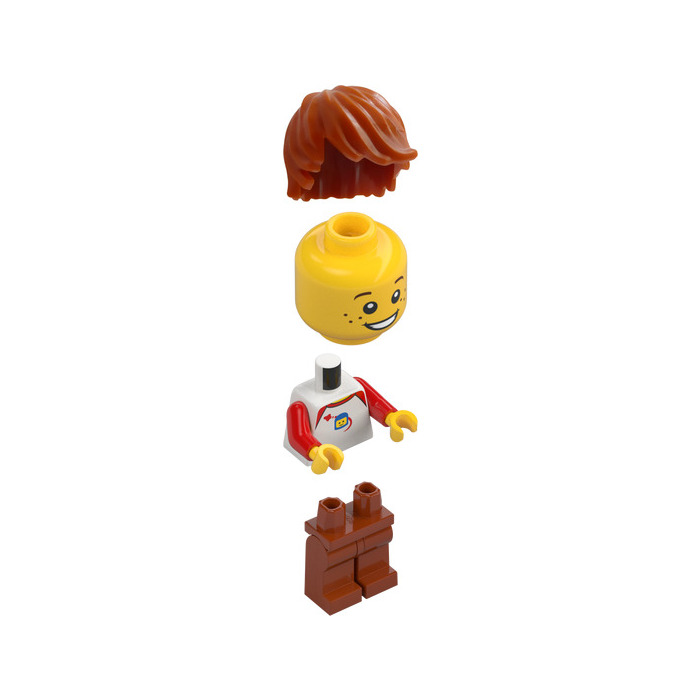 LEGO Teenager with White Classic Space Top Minifigure | Brick Owl ...