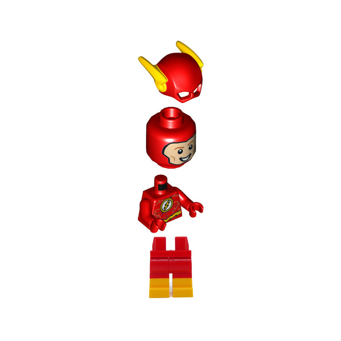 LEGO The Flash with Gold Outlines and Yellow Boots Minifigure Inventory ...