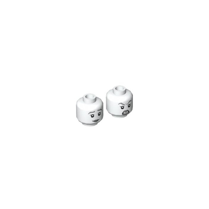 LEGO The Grey Lady with Parted Hair Minifigure Head (3626 / 101496 ...