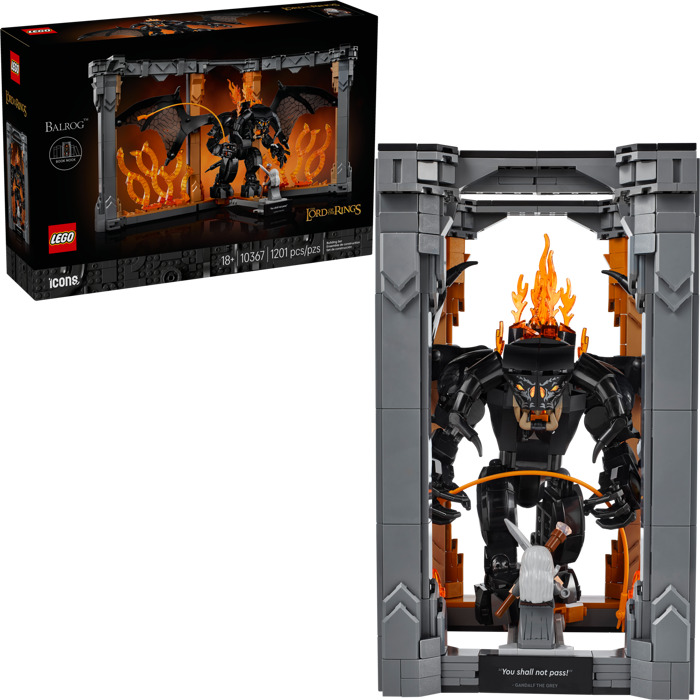 LEGO The Lord of the Rings: Balrog Book Nook Set 10367 | Brick Owl ...