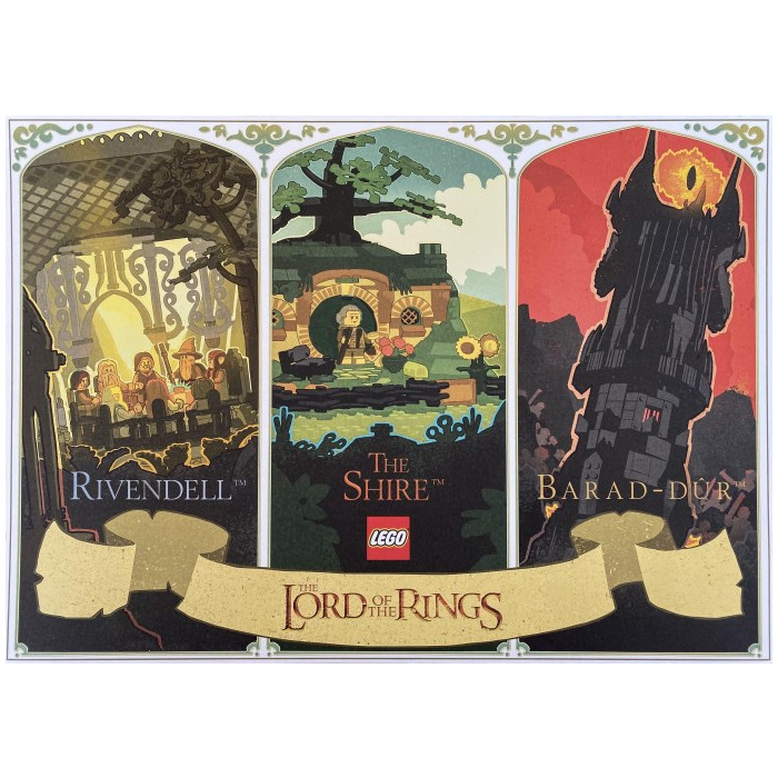 LEGO The Lord of the Rings: Trio Art Print (6594064) | Brick Owl - LEGO ...