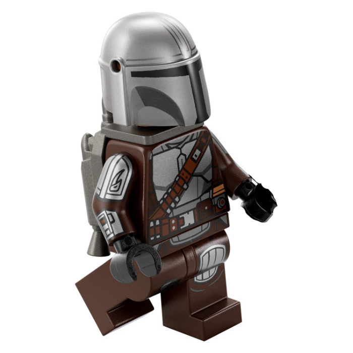 LEGO The Mandalorian with Jet Pack with Printed Head and Silver Helmet ...