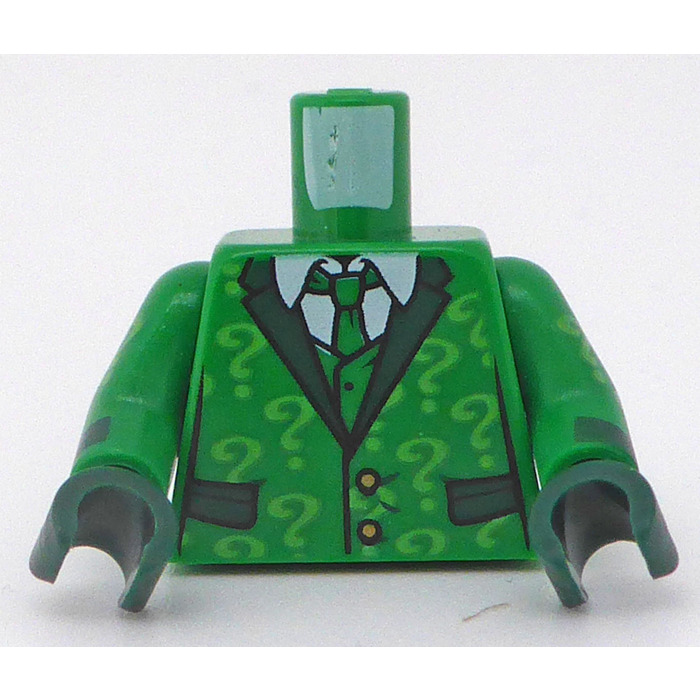 LEGO The Riddler with Green Outfit and Dark Green Hat Minifig Torso ...