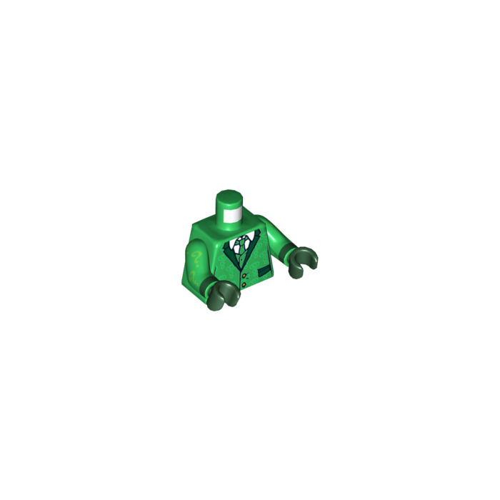 LEGO The Riddler with Green Outfit and Dark Green Hat Minifig Torso ...