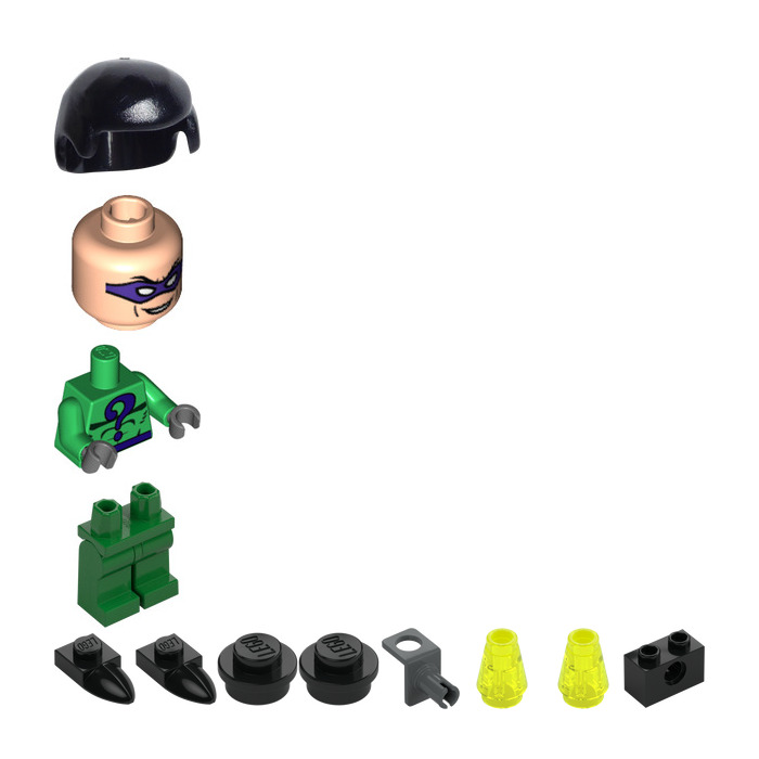 LEGO The Riddler with Green Outfit and Hair with Jet Pack Minifigure ...