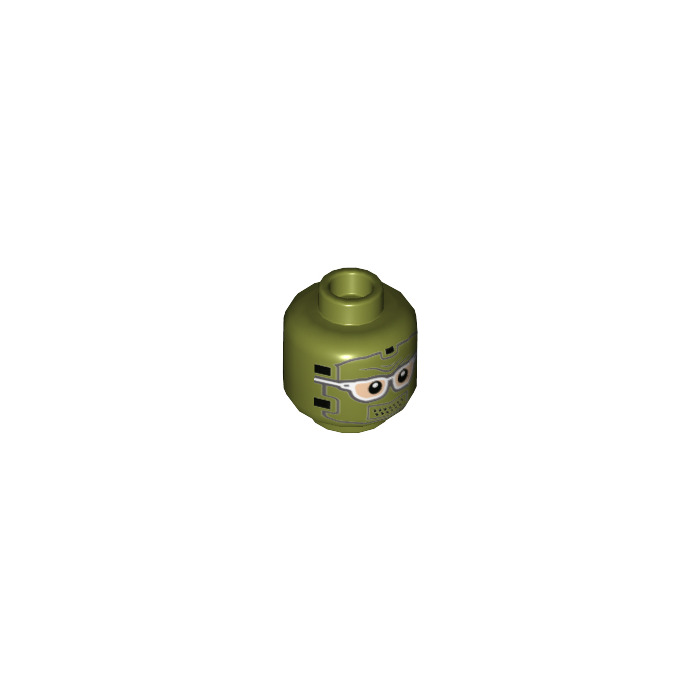LEGO The Riddler with Olive Green Jacket Minifigure Head (3626 / 77222 ...