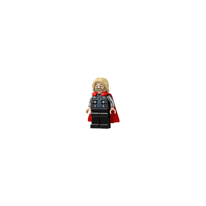 LEGO Thor with Black Suit and Tan Tousled Hair with Rubber Cape ...
