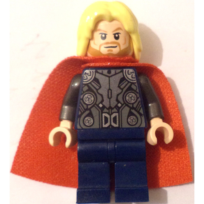 LEGO Thor with Dark Blue Suit and Stretchy Cape Minifigure | Brick Owl ...
