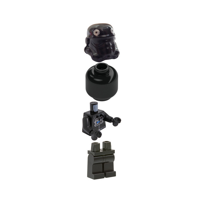 LEGO TIE Fighter Pilot with Black Head and Stormtrooper Helmet ...