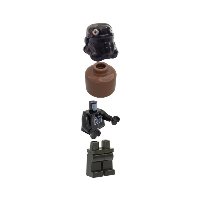 LEGO TIE Fighter Pilot with Brown Head Minifigure | Brick Owl