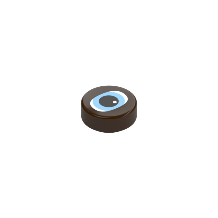 LEGO Tile 1 x 1 Round with blue eye (35380 / 104336) | Brick Owl - LEGO ...