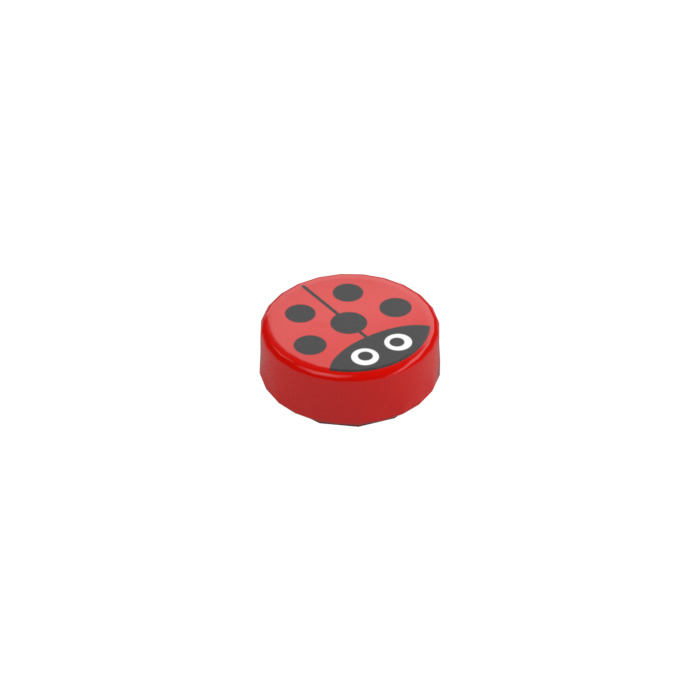 LEGO Tile 1 x 1 Round with Ladybird Body (35380 / 72399) | Brick Owl ...