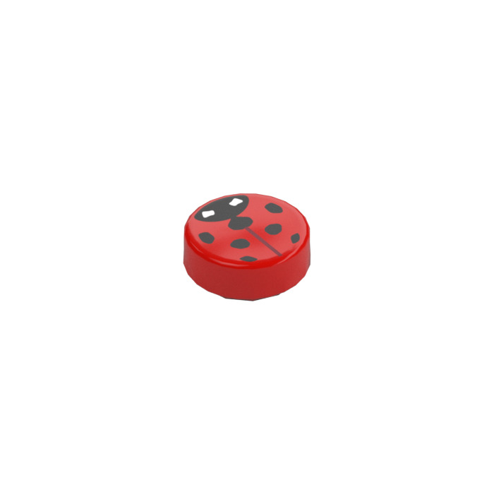 LEGO Tile 1 x 1 Round with Ladybug (35380 / 104742) | Brick Owl - LEGO ...