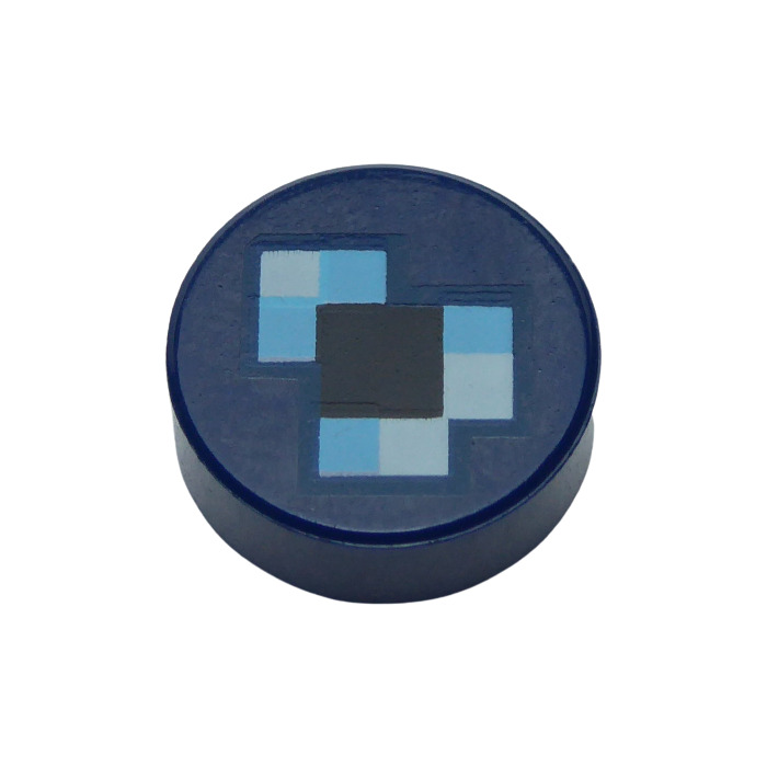 LEGO Tile 1 x 1 Round with Minecraft Ender Pearl Pattern (47121 / ...