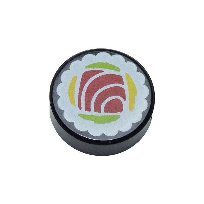 LEGO Tile 1 x 1 Round with Sushi Tuna Maki Roll (34610 / 98138) | Brick ...